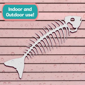 Xlarge Bonefish Outside Sign for Beach House, Indoor Outdoor PVC Sign ...