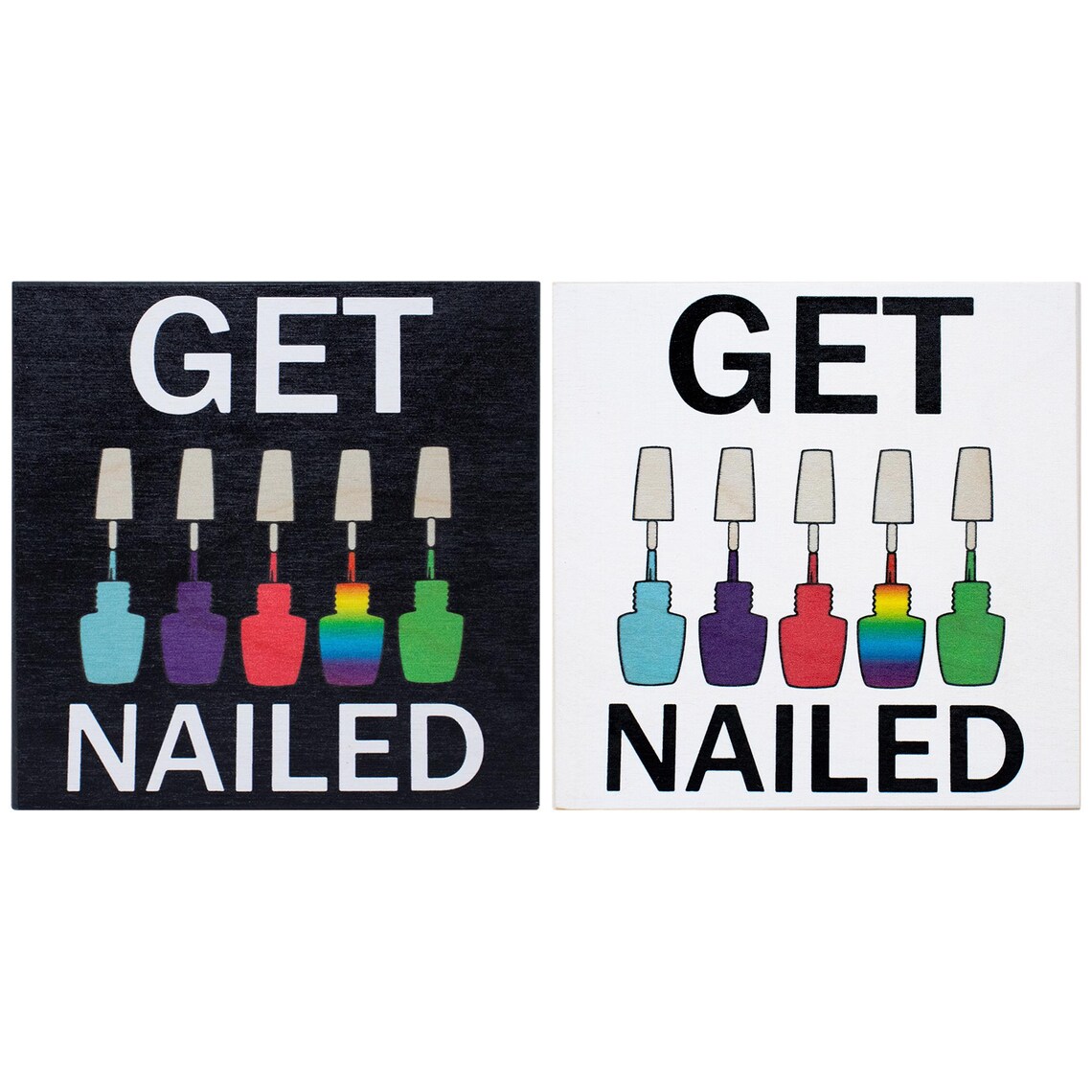 Funny Nail Salon Decor, Nail Tech Gifts, Manicure Wall Art, Get Nailed ...