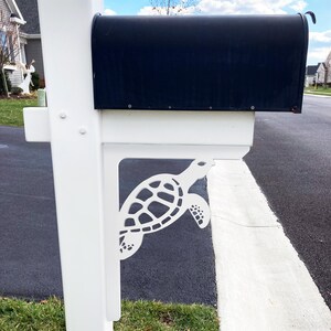 Turtle Mailbox Bracket, Front Porch Decoration, Mailbox Decor, Beach ...