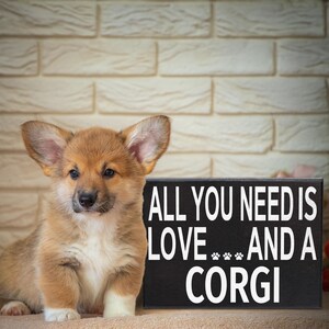 Whimsical Corgi Wooden Sign - Adorable Corgi Saying - Perfect Gift for ...