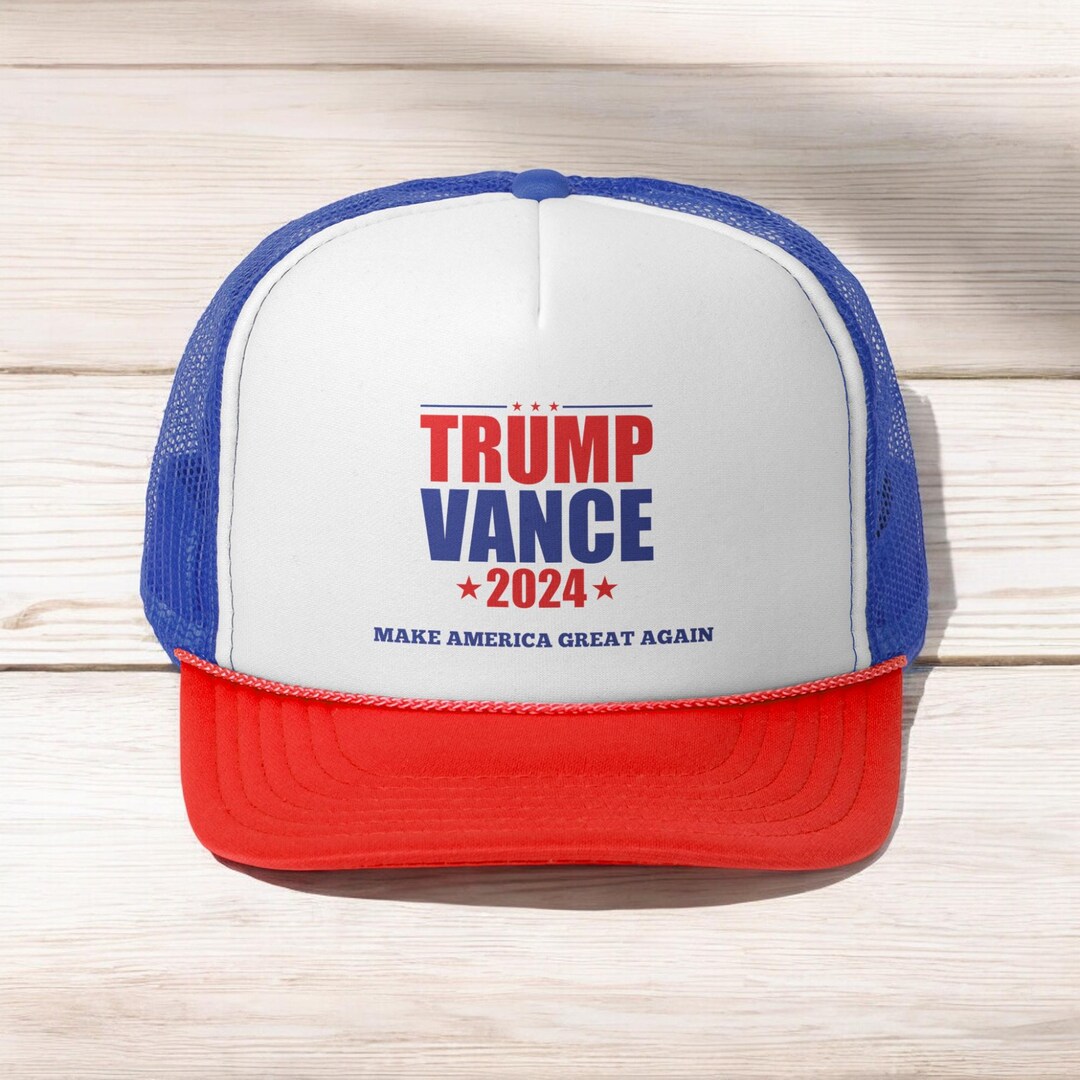 Trump Vance 2024 Trucker Cap MAGA Hat Donald Trump & JD Vance 2024 ...