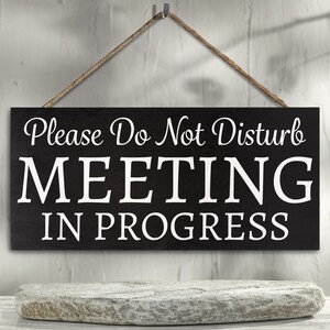 In A Meeting Sign Meeting in Progress Meeting Office Sign - Etsy