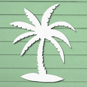 Weatherproof PVC Palm Tree Wall Art: Coastal Beach House Decor - Etsy