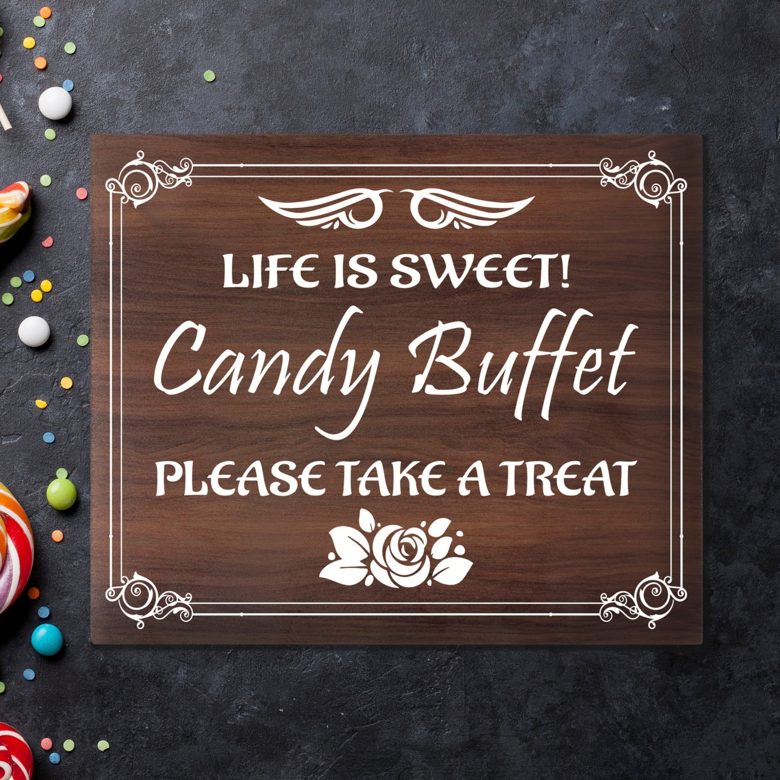 Candy Buffet Sign Candy Buffet Table Sign Wedding Decor - Etsy