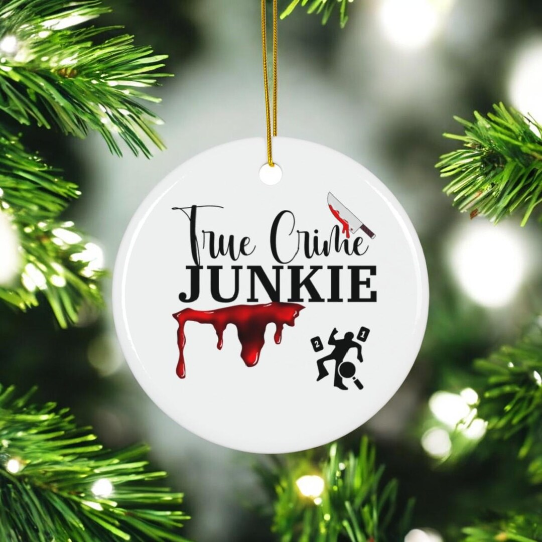 True Crime Fans Gift, True Crime Junkie Ornament, Perfect Christmas ...
