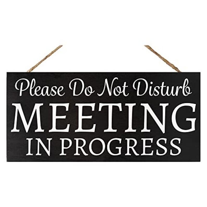In A Meeting Sign Meeting in Progress Meeting Office Sign - Etsy