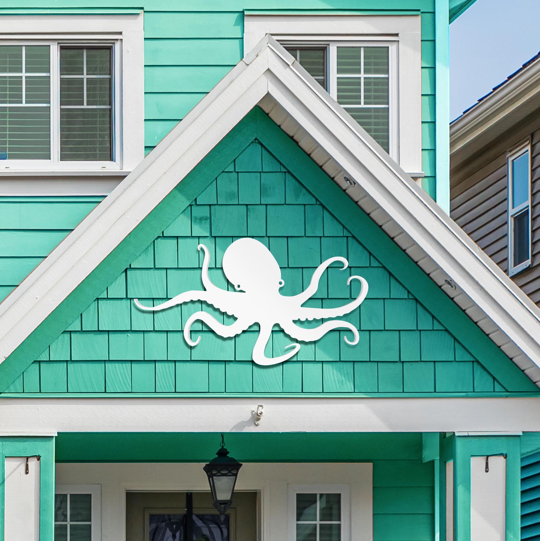 Outdoor Octopus Wall Art: Durable PVC Coastal Decor - Etsy