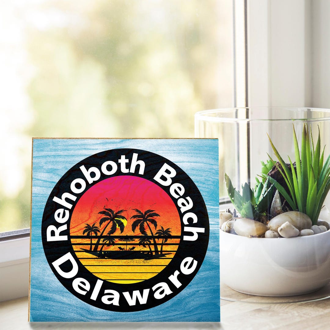 Rehoboth Beach Delaware Sign: Coastal Beach House Decor - Etsy