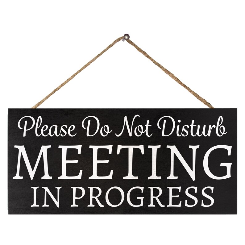 In A Meeting Sign Meeting in Progress Meeting Office Sign - Etsy