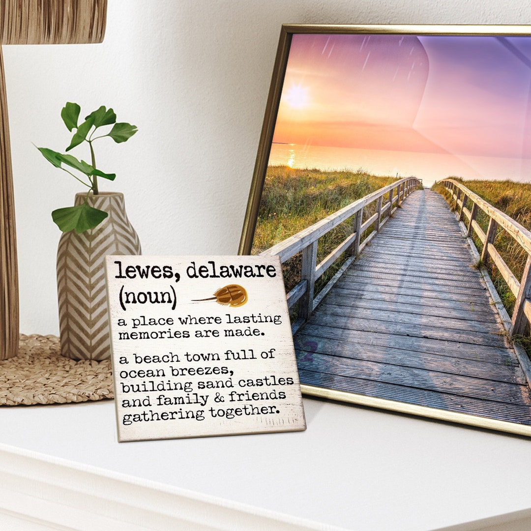 Lewes Delaware Gifts, Lewes Delaware Souvenirs, Delaware Sign, Lewes ...