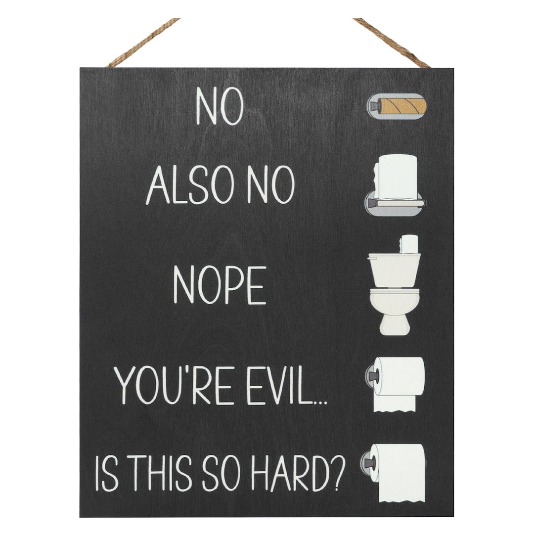 Funny Bathroom Signs, Funny Farmhouse Bathroom Decor, Changing the ...