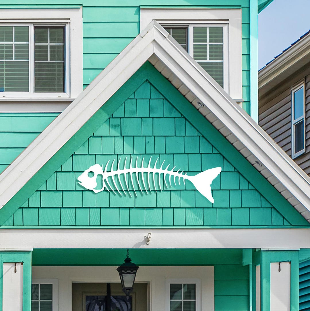 Outdoor Bonefish Sign Beach House Decor, Indoor Outdoor PVC Sign, Great ...