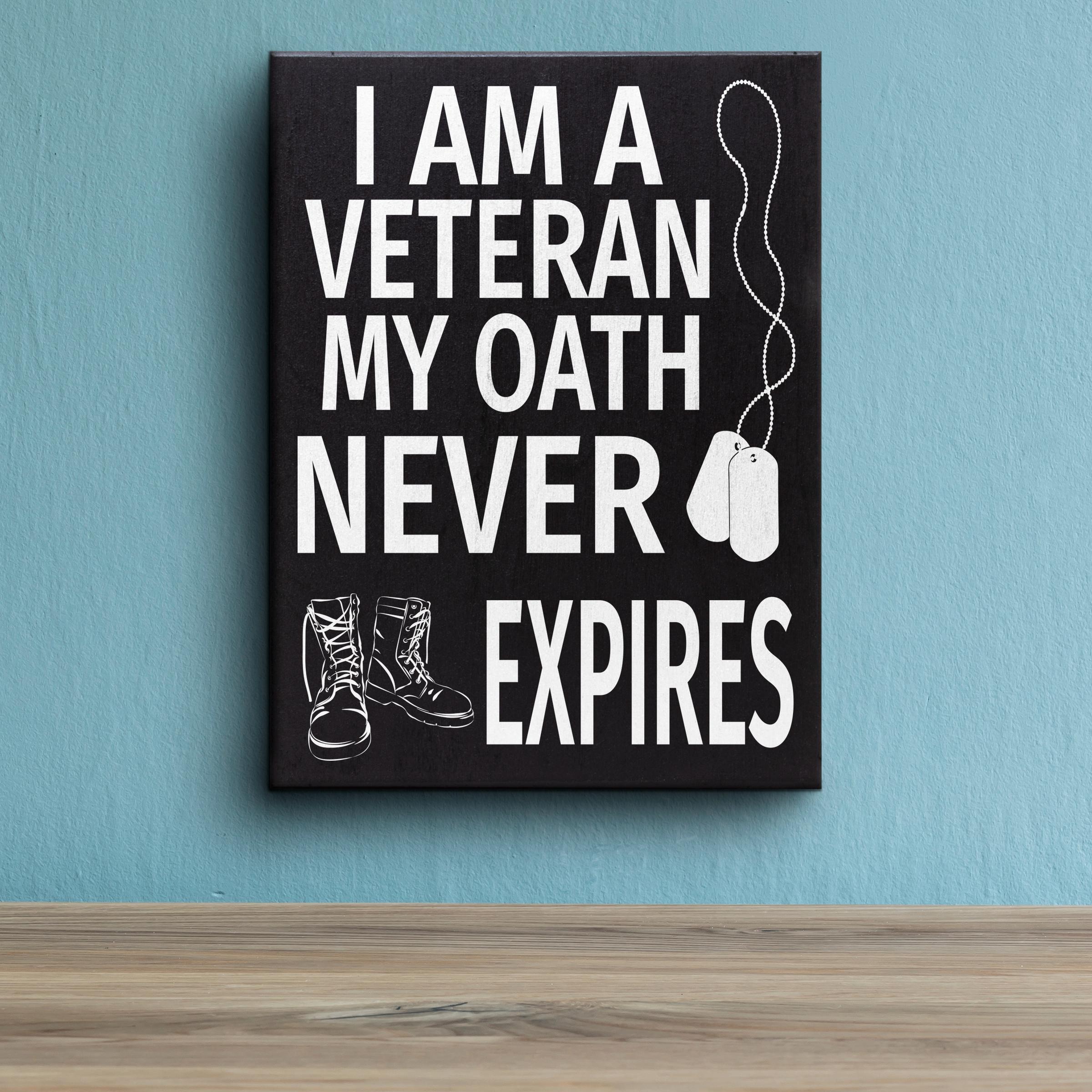 I Am A Veteran Sign: Patriotic Military Decor - Etsy