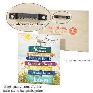 Delaware Beach Sign, Rehoboth Bethany Fenwick Lewes Dewey - Etsy