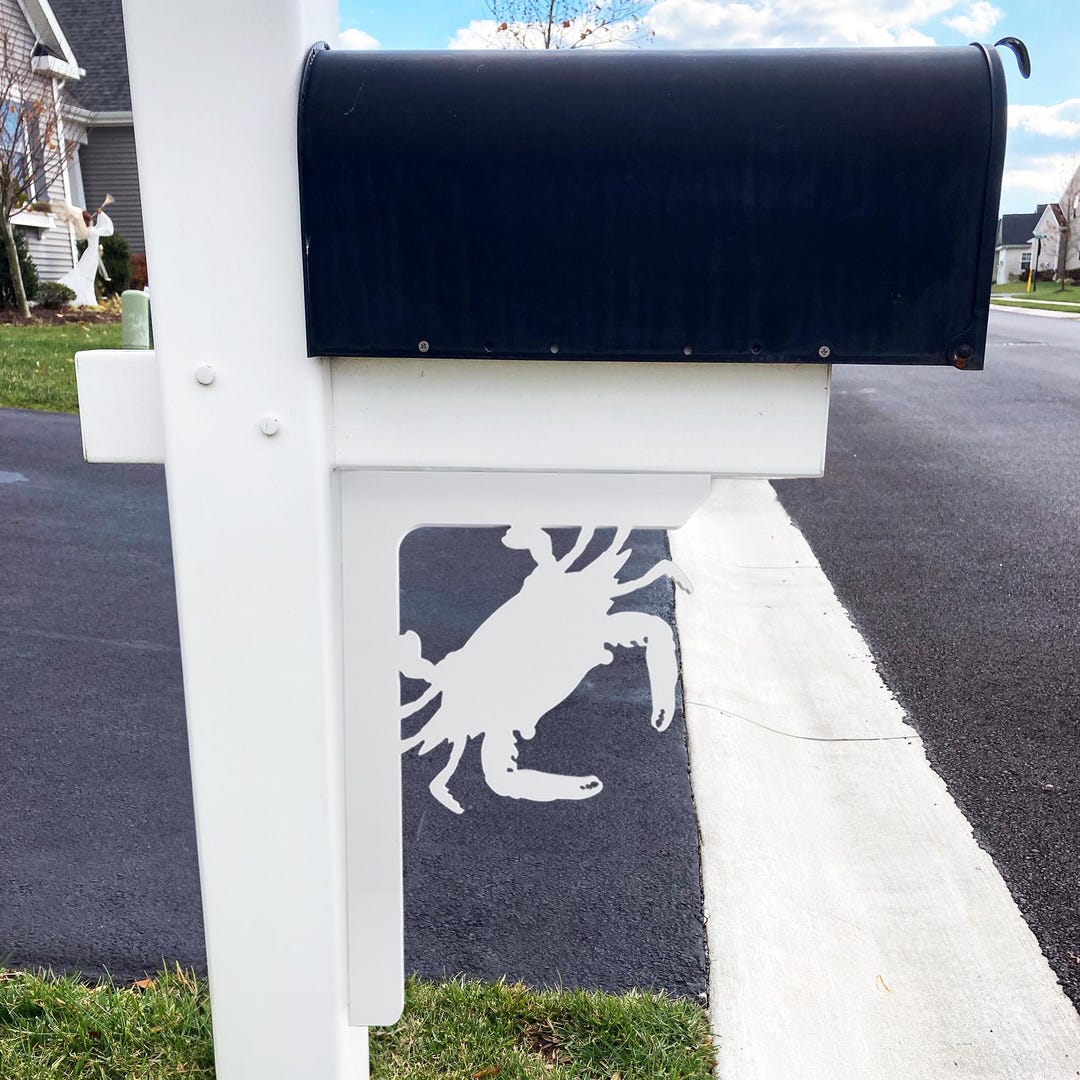 Crab Mailbox Bracket Porch Decoration, Mailbox Decor, Indoor Outdoor ...