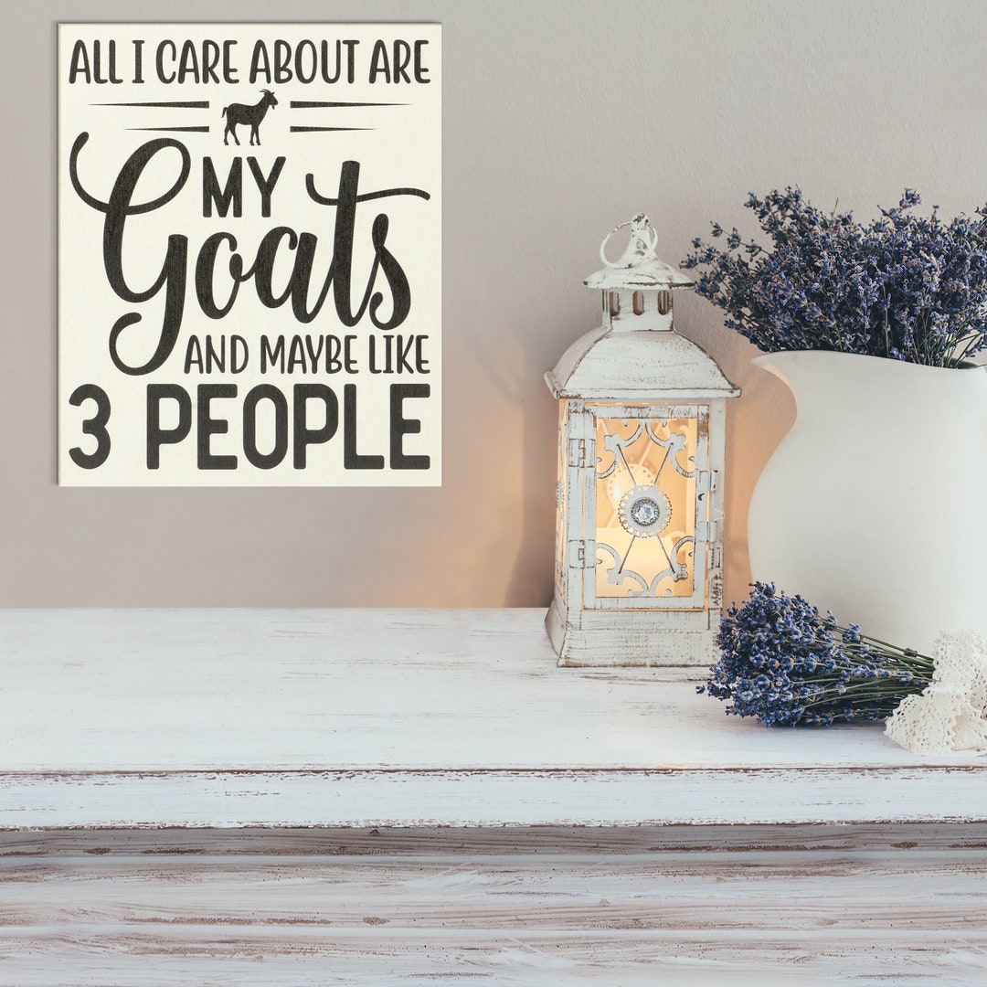 Funny Goat Sign Gift Decoration, Goat Gifts for Goat Lovers, Country ...