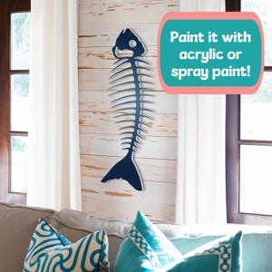 Xlarge Bonefish Outside Sign for Beach House, Indoor Outdoor PVC Sign ...