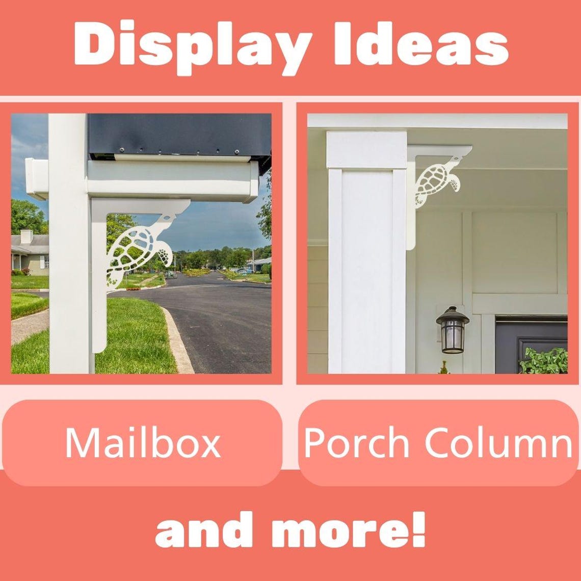 Turtle Mailbox Bracket: Weatherproof PVC Beach House Decor - Etsy
