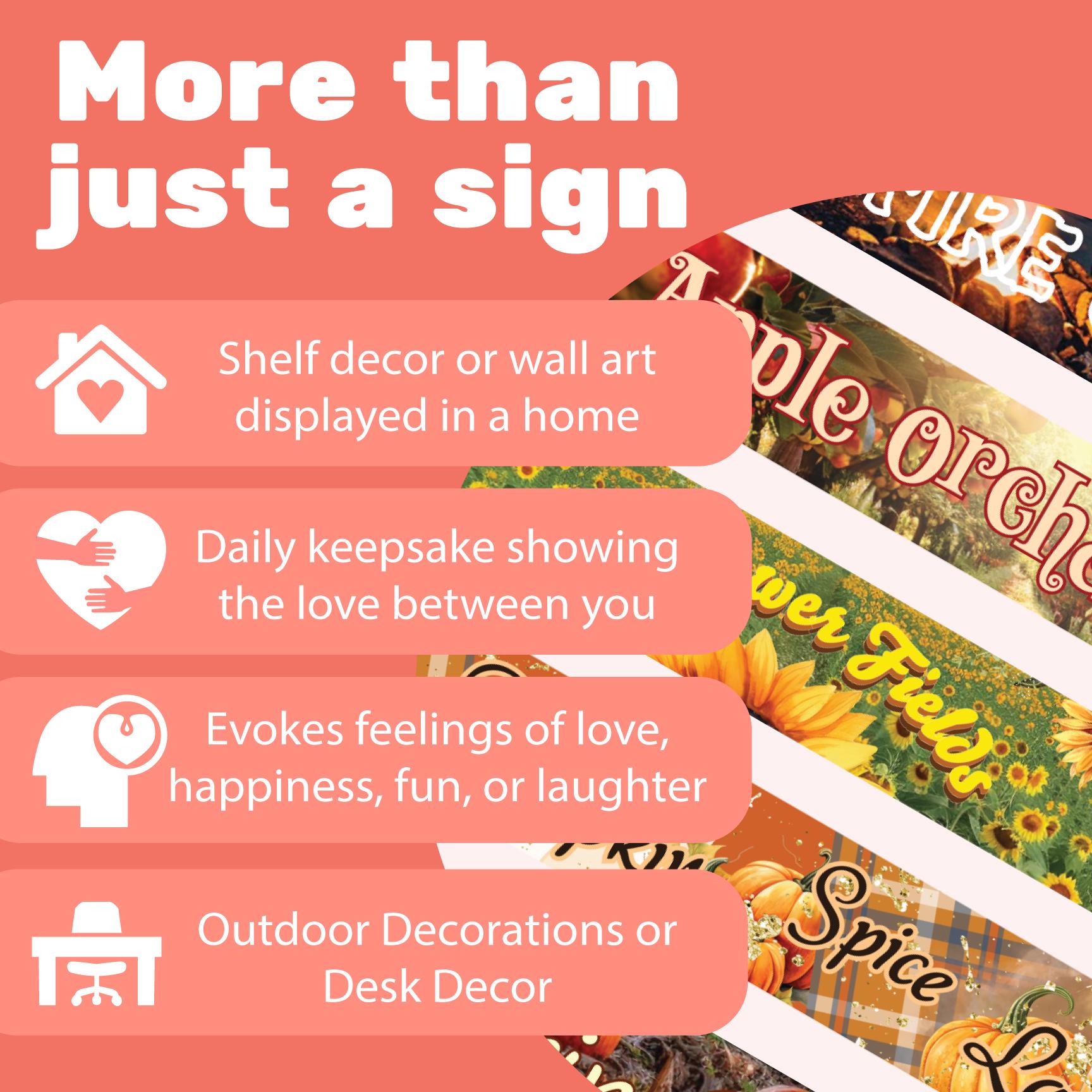 Fall Directional Arrow Sign: Weatherproof Outdoor Decor - Made in USA ...