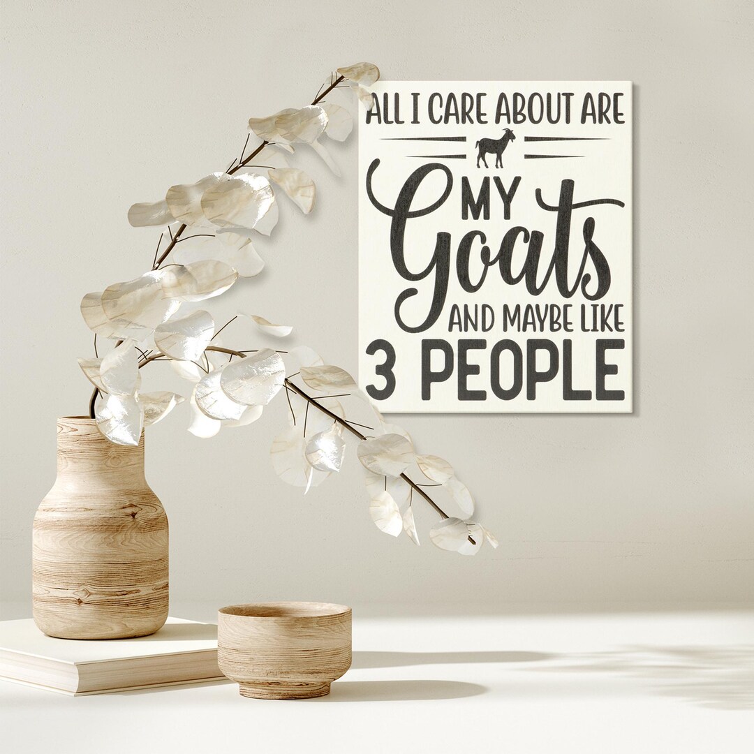 Funny Goat Sign Gift Decoration, Goat Gifts for Goat Lovers, Country ...