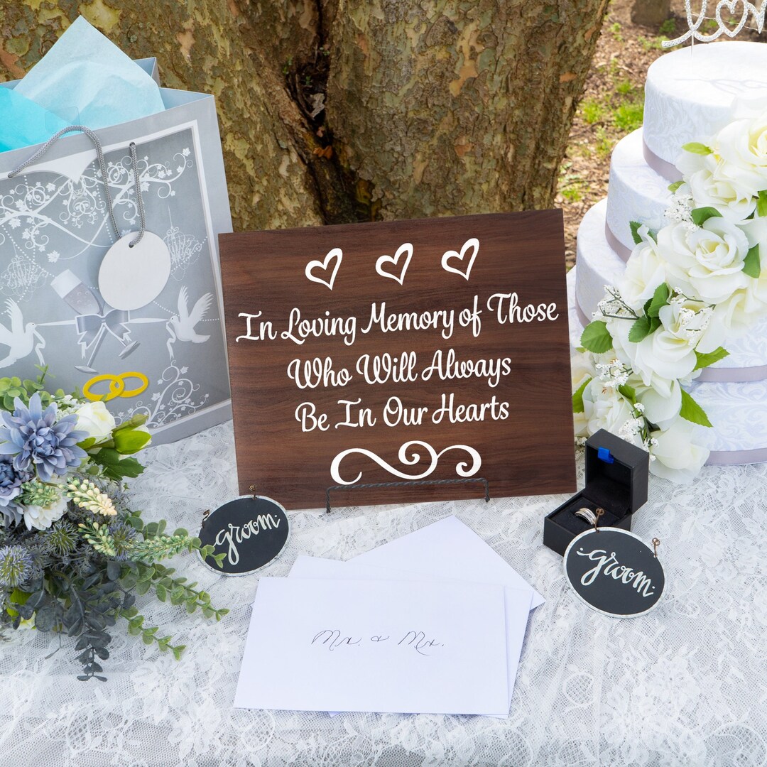 Wedding Memorial Sign in Remembrance Sign in Loving Memory - Etsy