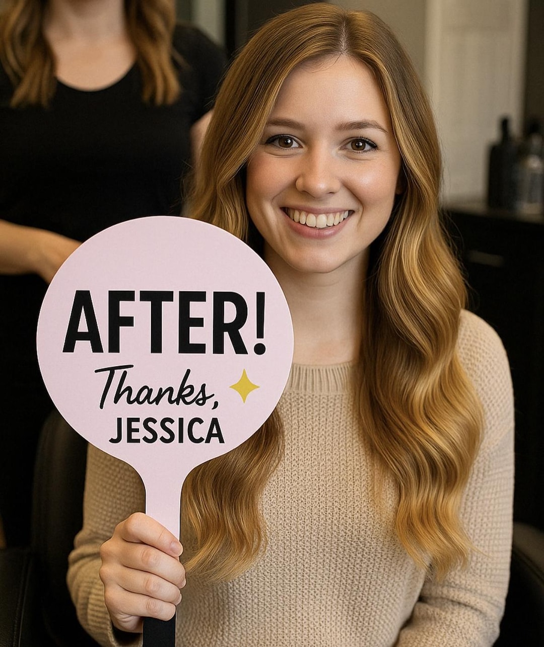 Salon Before & After Photo Prop: PVC Client Reveal Sign - Etsy