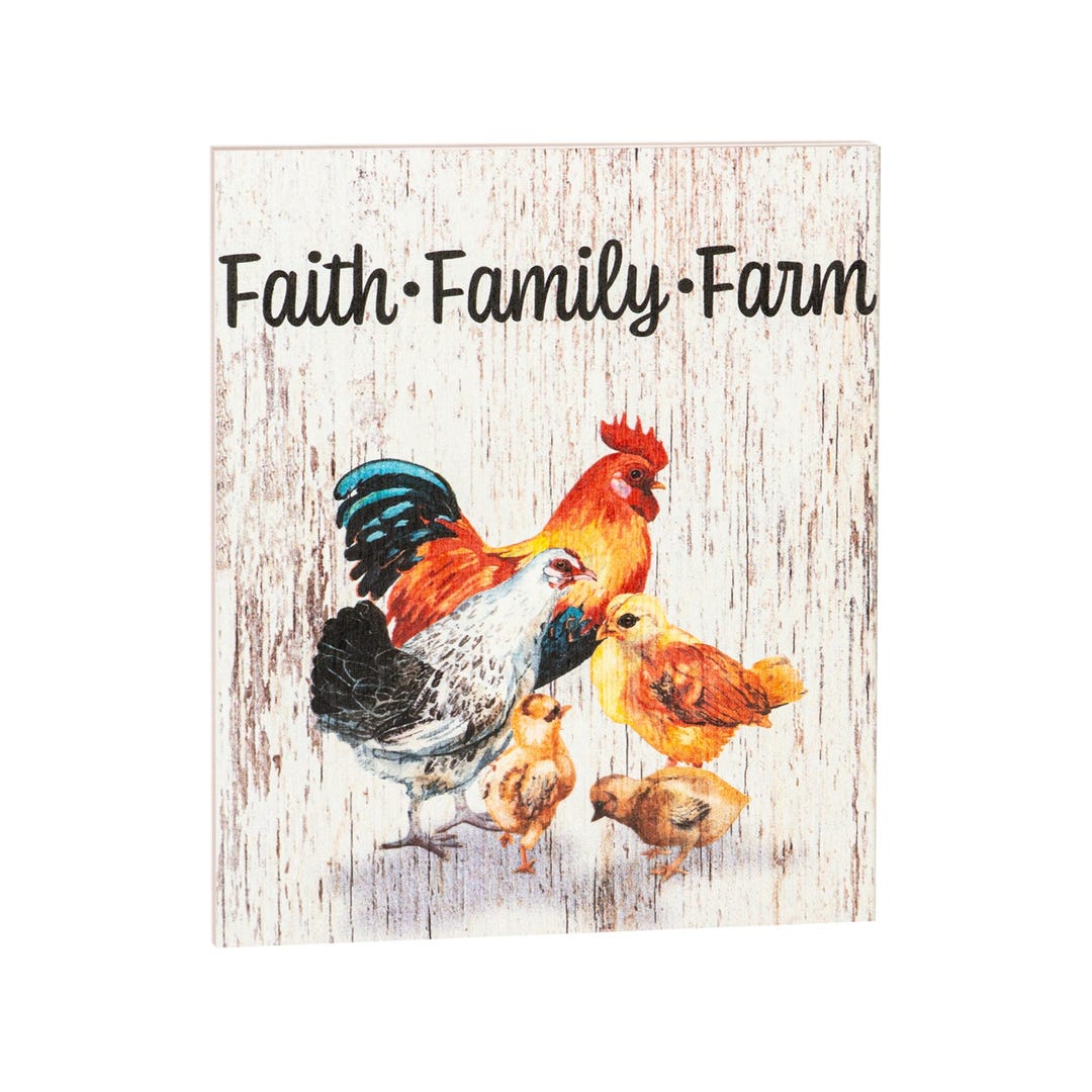 Faith Family Farm Farmhouse Decor, Chicken Coop Signs, Christian Farm ...