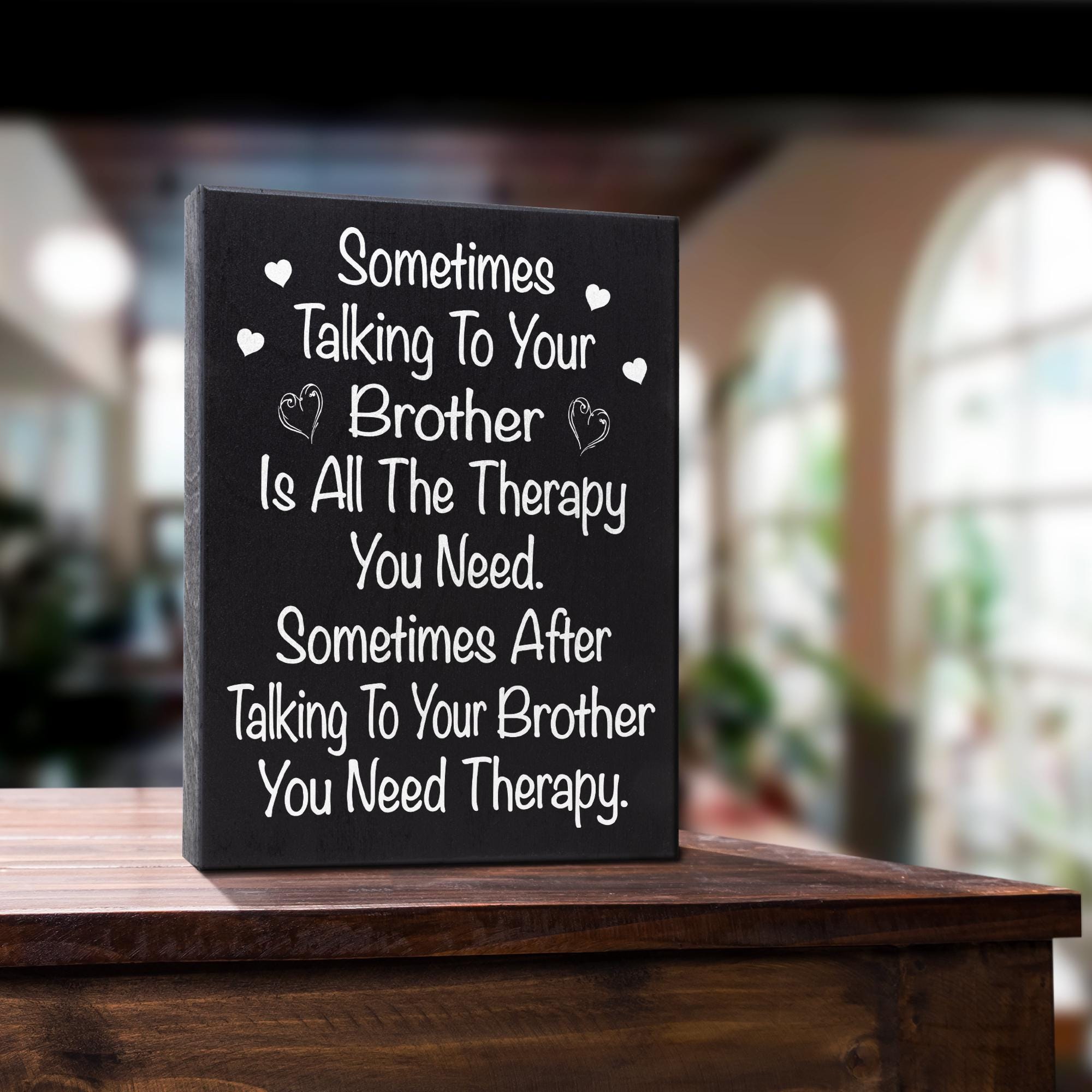Funny Brother Gift: Therapy Wood Sign - Brother Birthday - Etsy