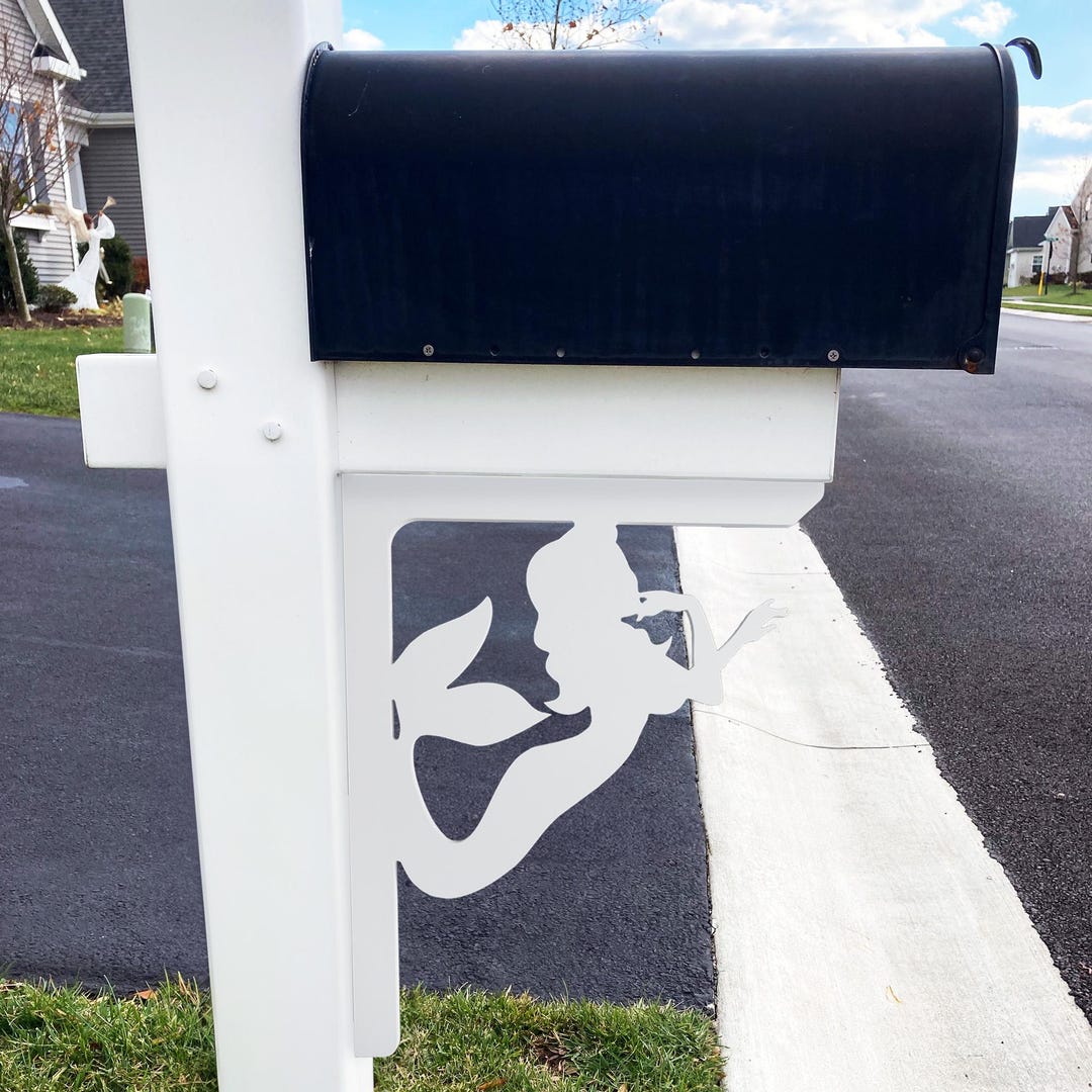 Outdoor Mermaid Mailbox Decoration, Porch Decor, Mailbox Decor for ...