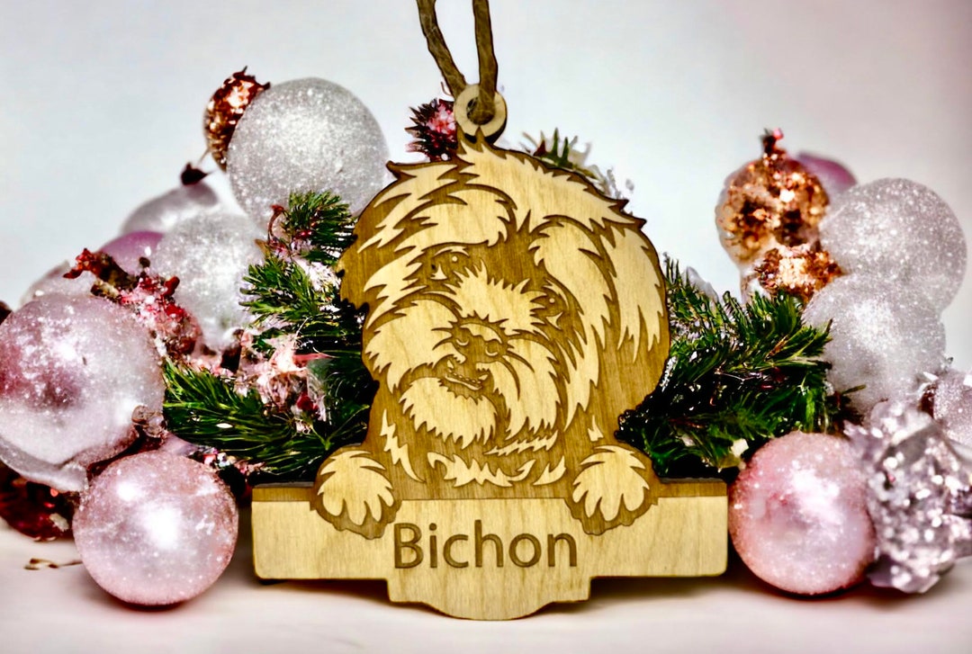 Personalized Bichon Frise Christmas Ornament Customized With - Etsy