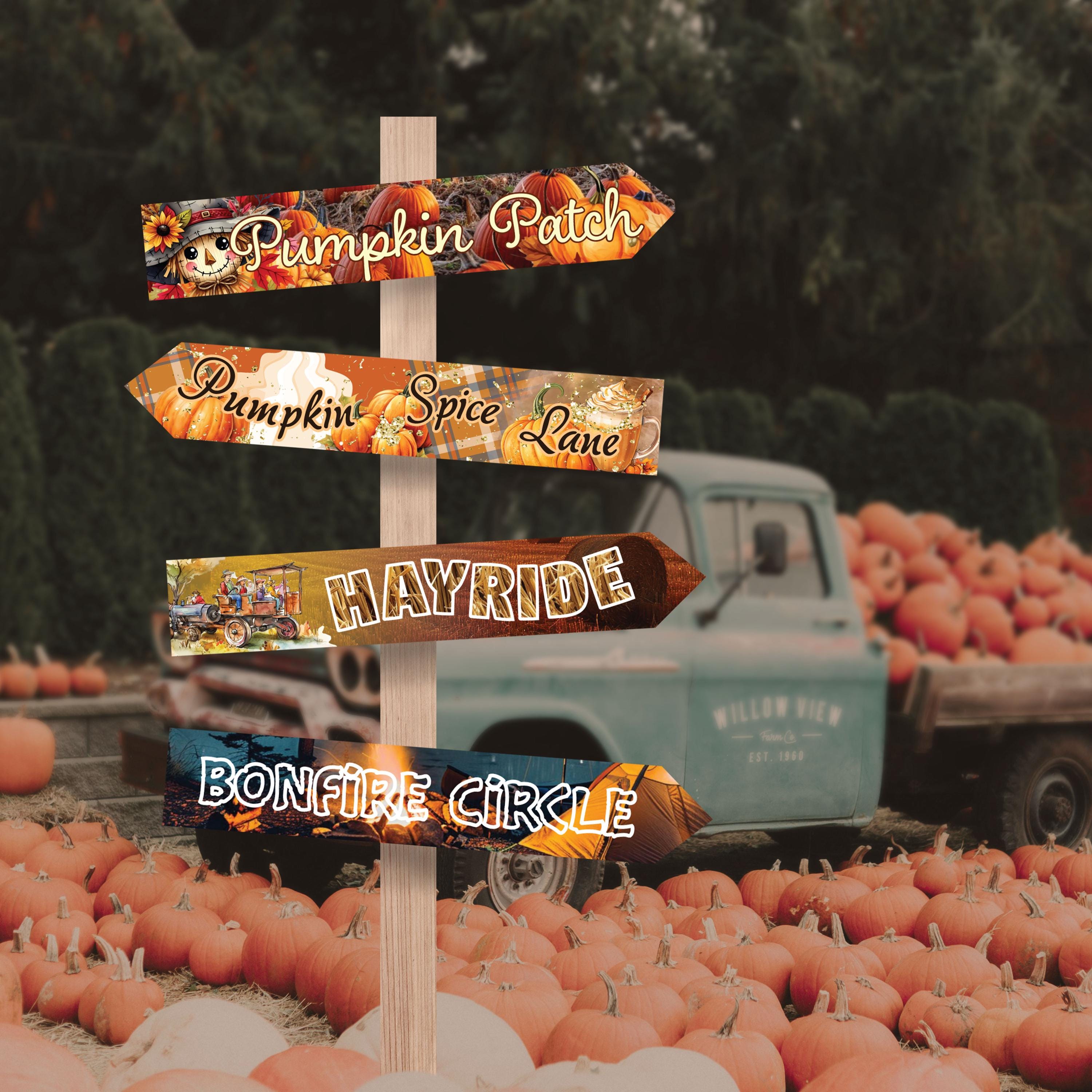 Fall Directional Arrow Sign: Weatherproof Outdoor Decor - Made in USA ...