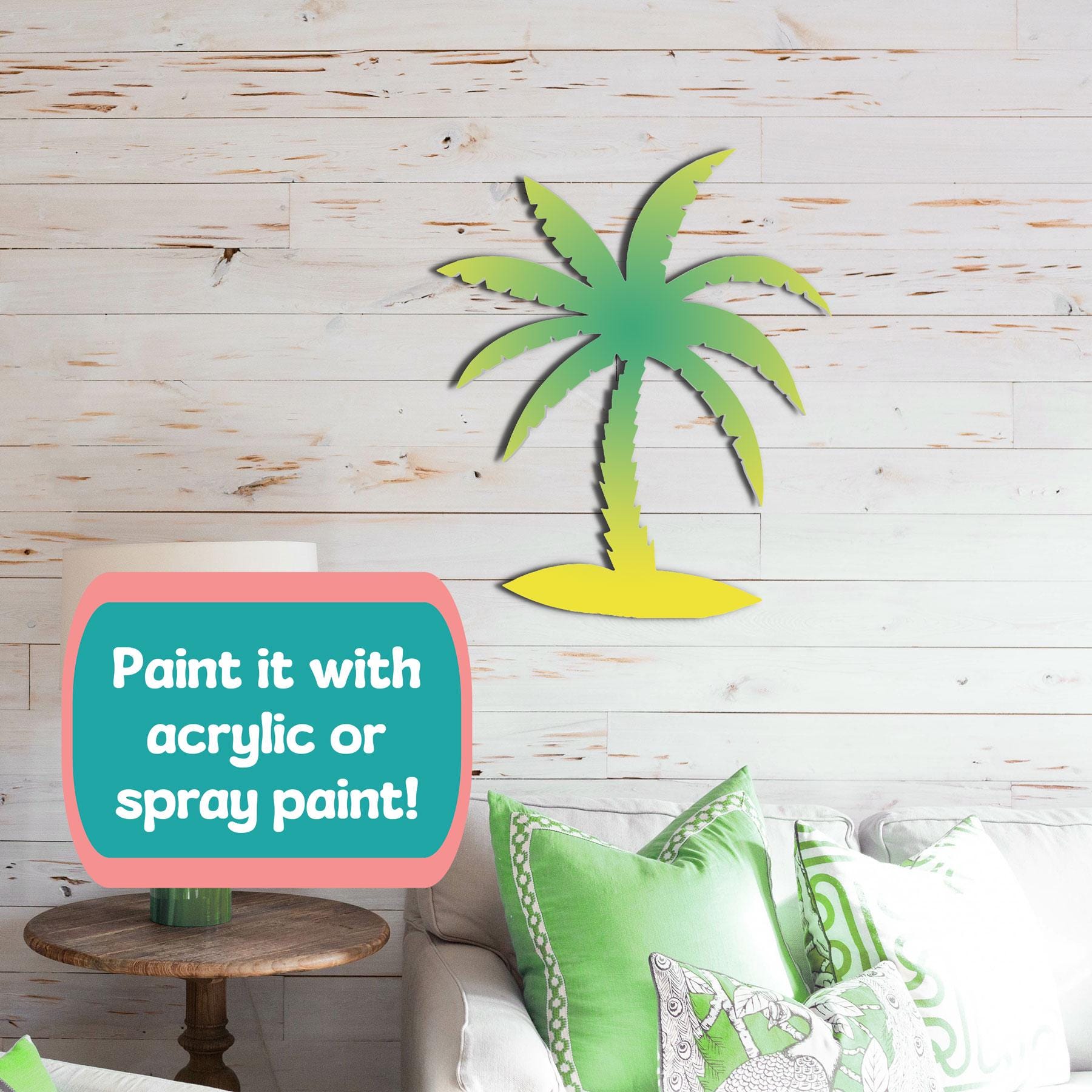 Weatherproof PVC Palm Tree Wall Art: Coastal Beach House Decor - Etsy