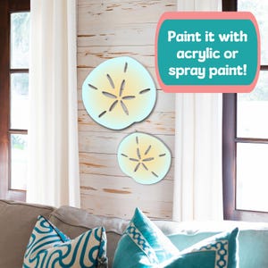 Outdoor Sand Dollar Sign for Beach House, Weather Resistant PVC Coastal ...