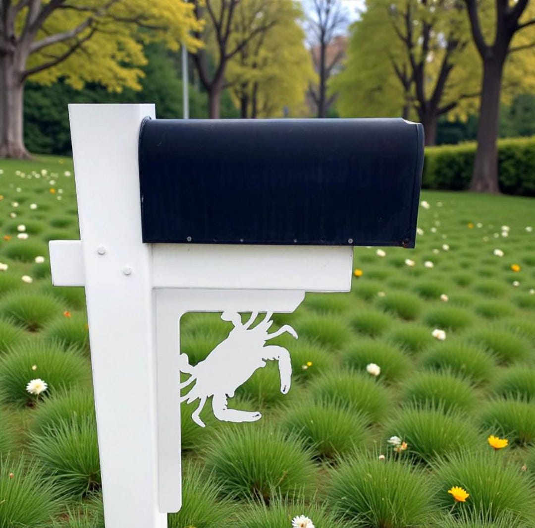 Crab Mailbox Bracket: Weather Resistant PVC Porch Decor - Etsy