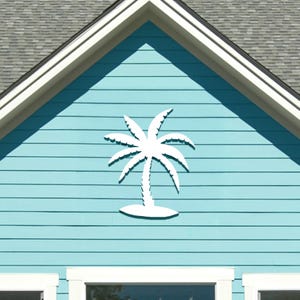 Weatherproof PVC Palm Tree Wall Art: Coastal Beach House Decor - Etsy
