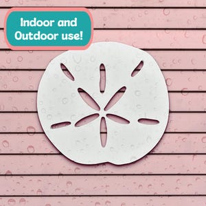 Outdoor Sand Dollar Sign for Beach House, Weather Resistant PVC Coastal ...