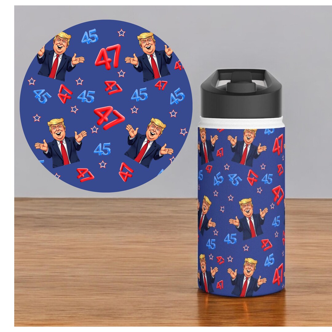 Funny Donald Trump Water Bottle Political Humor 2020, Novelty GOP ...