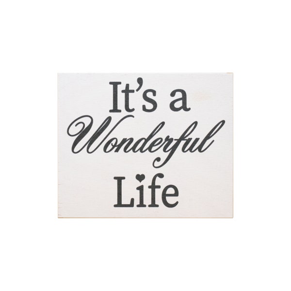 It's a Wonderful Life Sign - Etsy