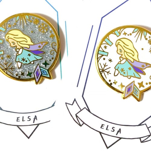 Elsa Hard Enamel Pin - Etsy