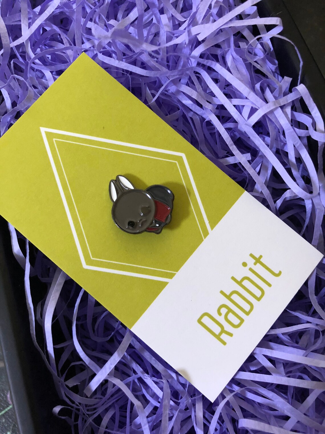 Wanda-rabbit Enamel Pin - Etsy UK