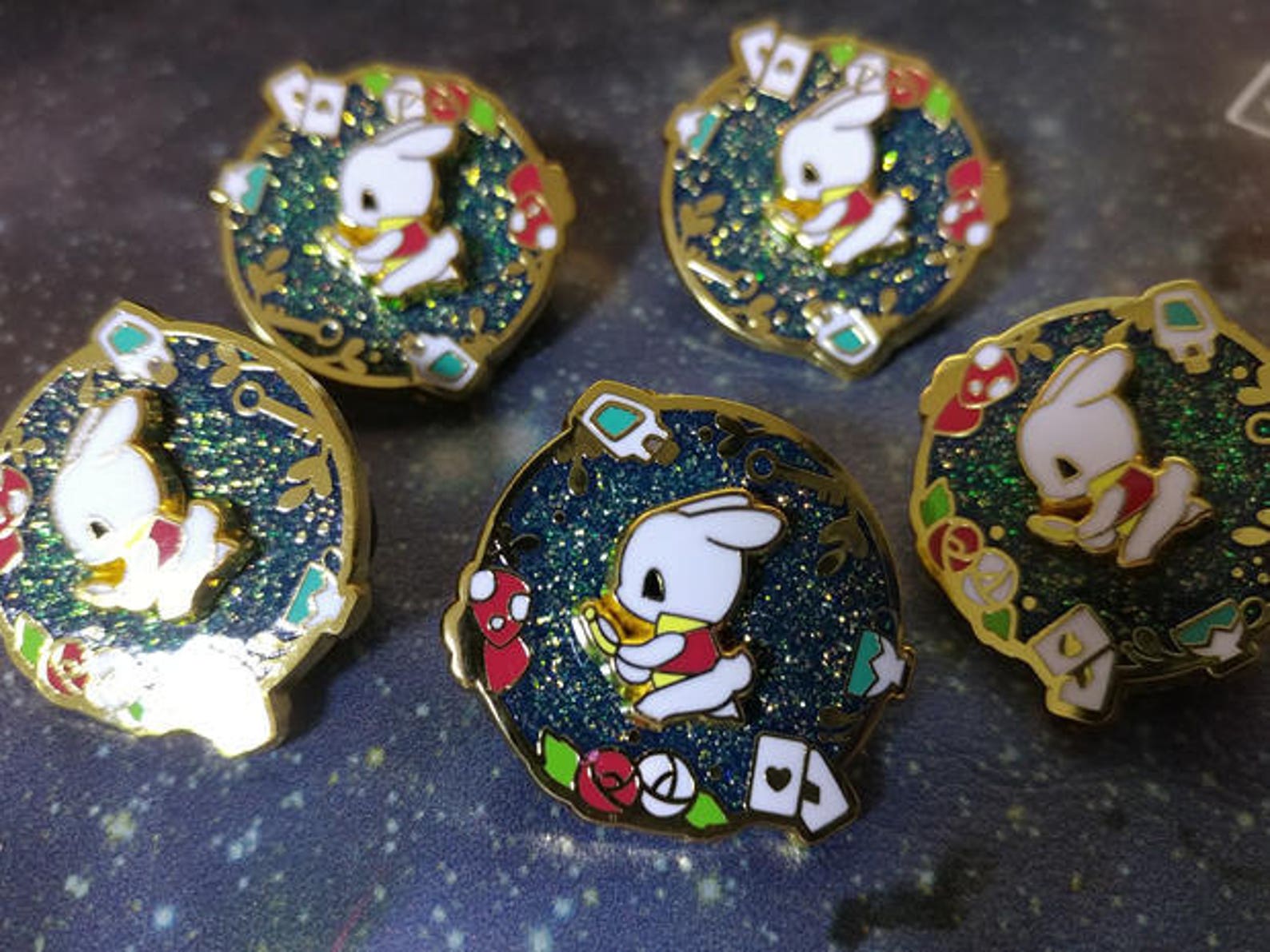 Spinning Rabbit Hard Enamel Pinblue - Etsy Canada