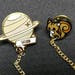 Saturn Chain Pin - Etsy