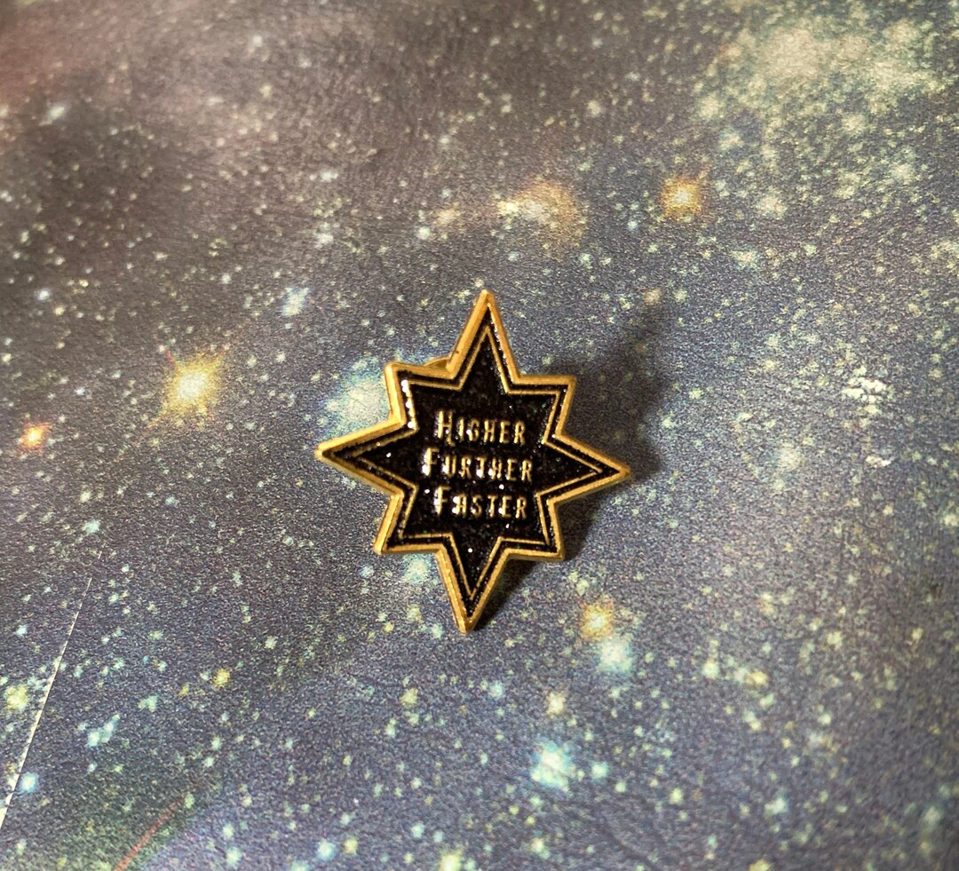 Higher Further Faster Enamel Pin - Etsy