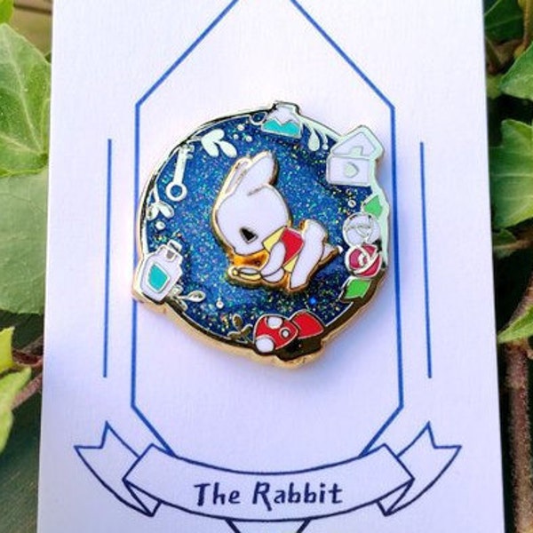 Rabbit Pin - Etsy