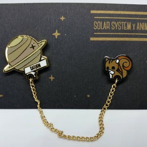 Saturn Chain Pin - Etsy