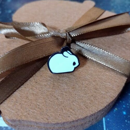 White Bunny Enamel Pin Cute Rabbit Enamel Pin Hare Enamel | Etsy