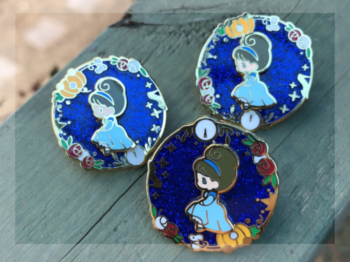 Spinning Cinderella Hard Enamel Pinnavy - Etsy