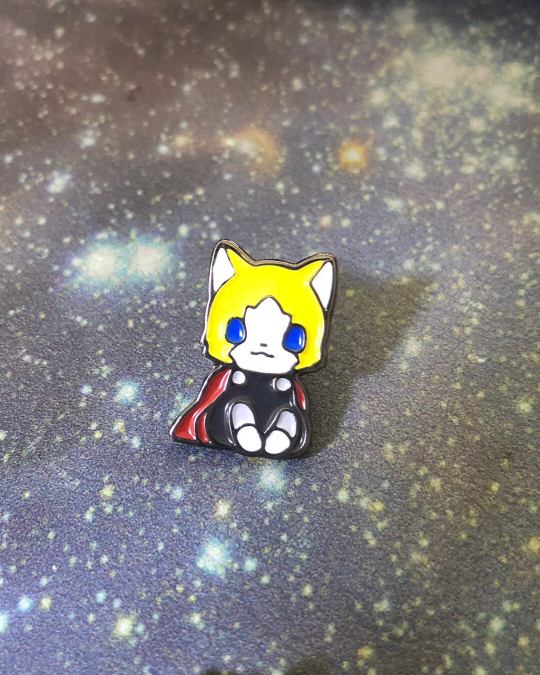 Thor-cat Enamel Pin - Etsy