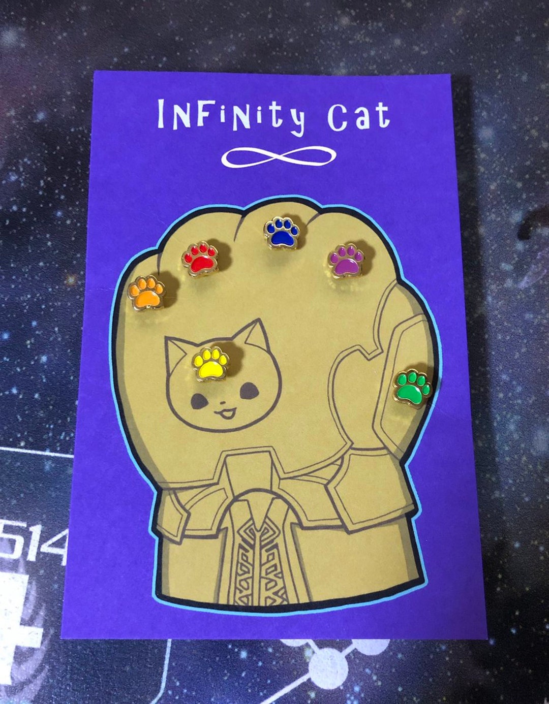 Infinity Paw Enamel Pin Set - Etsy