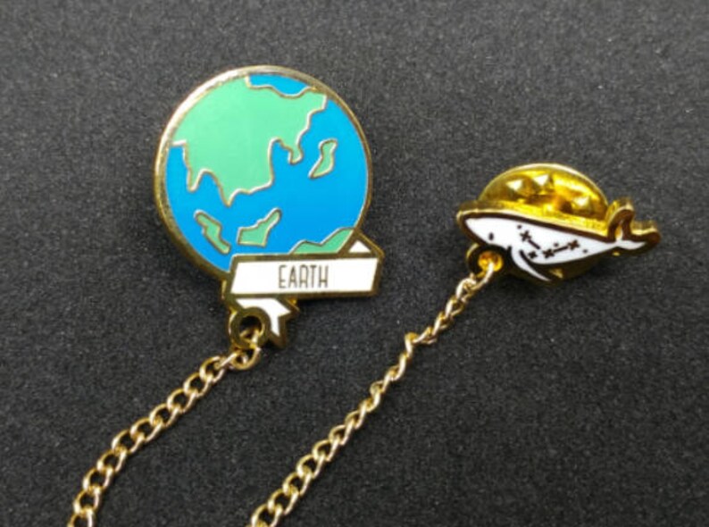 Earth Chain Pin - Etsy